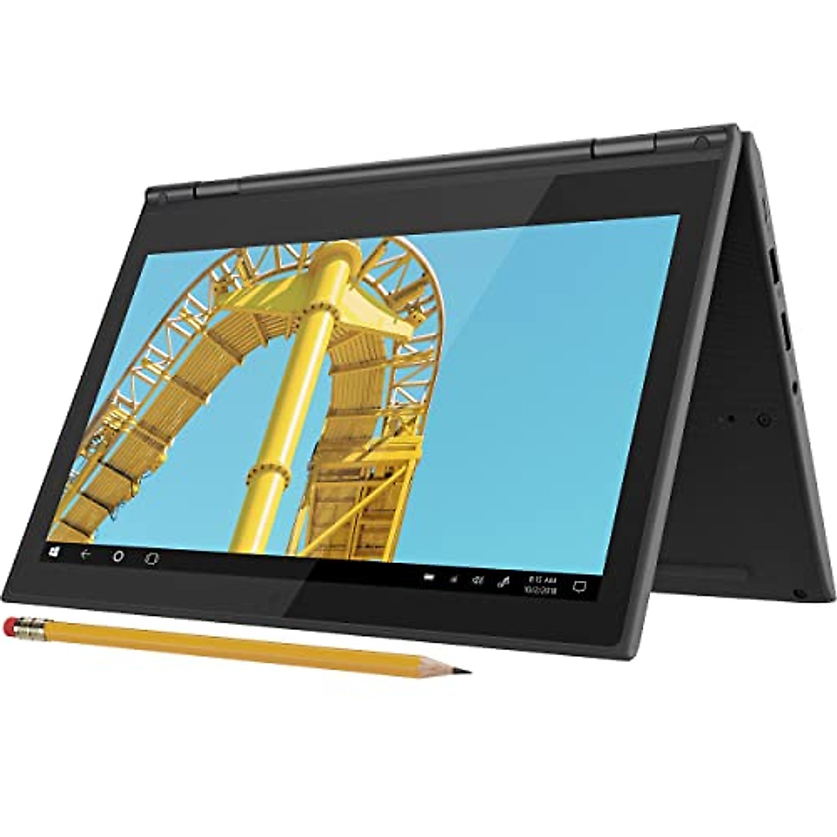 Lenovo 300e 11.6" 2-in-1 Touchscreen Winbook (Intel N4120, 4GB RAM, 64GB Storage, Stylus, Webcam) Ruggedized, Water Resistant, Convertible Education Laptop, IST Computers Pen, Windows 10 / 11 Pro