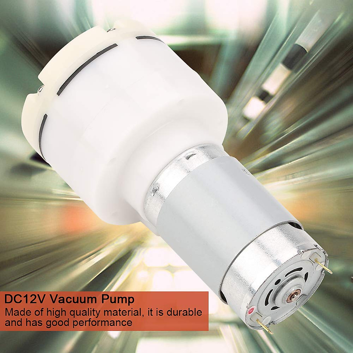 Micro Vacuum Pump, DC 12V Mini Small Low Noise Short Filling Time Air Vacuum Suction Pump Widely Used in Massage Chairs, Leg Machines, Massage Belts and Other Small Appliances Products
