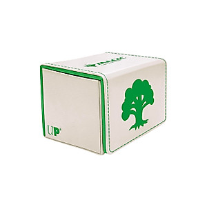 Ultra Pro - Mana 8 Alcove Edge Deck Box - Forest for Magic: The Gathering, Store & Protect up to 100 Standard Size MTG Cards, Great for Commander Deck, Side Loading Deck Box, Premium Leatherette