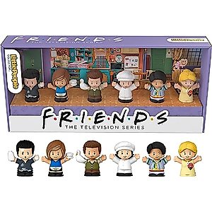 Little People Collector Friends TV Series Special Edition Figure Set for Adults & Fans, 6 Characters in a Display Gift Package