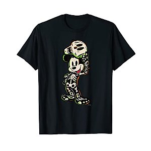 Disney 100 Mickey Mouse Halloween Classic Skeleton Costume T-Shirt