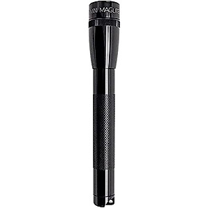 Maglite Mini LED 2-Cell AA Flashlight with Holster, Black