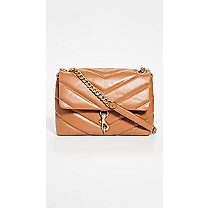 Rebecca Minkoff Women's Edie Maxi Shoulder Bag, Caramello, Brown, Tan, One Size