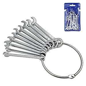 QYQRQF Mini Wrench Set Open End Wrench Combination Wrench Sets With Chain Ring Metric Type Wrenches (10pcs)
