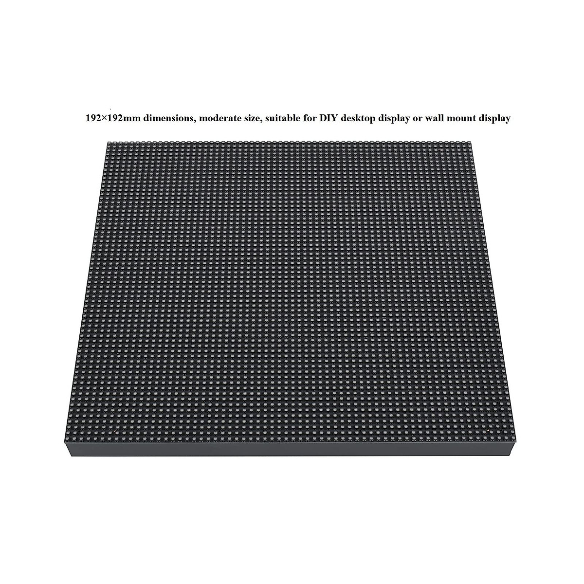 waveshare 64×64 Pixels RGB Full-Color LED Matrix Panel Display 3mm Pitch LED Module Compatible with Arduino,4096 Individual RGB LEDs,Adjustable Brightness