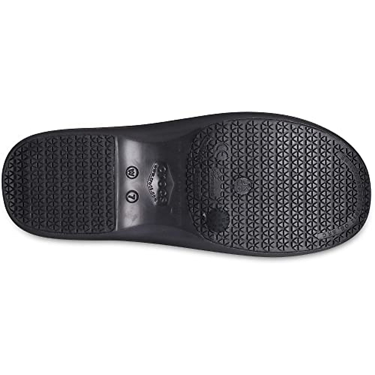 Crocs Women's Neria Pro II Clog, Slip Resistant Work Shoes, Black/Ice Blue, 9