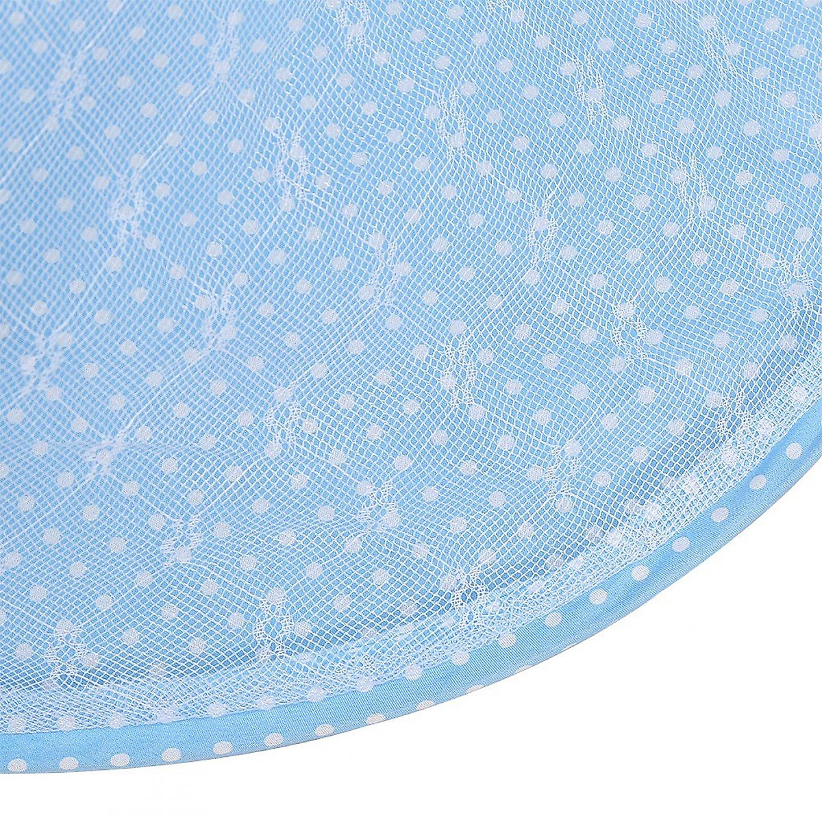 Raguso Crib Net, Soft Baby Net Easy to Carry Infant Bed Net for Outdoor Activities(Blue)