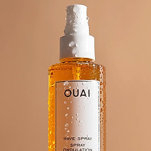 OUAI Wave Spray Travel Size - Coconut Oil & Rice Protein Texturizing Mist for Beach Waves, Volume & Shine - Paraben-Free, Safe for Color & Keratin-Treated Hair (1.7 fl oz)