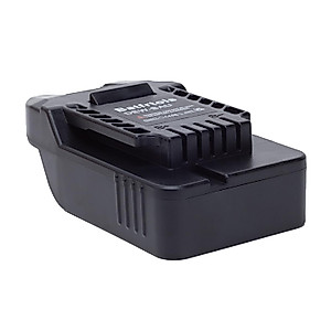 Batfrtols Adapter for Bauer 20v Max Cordless Tools, Compatible with De Walt 20v Max Batteries & Hercules 20v Max Battery, Adapter Only, Black, 1 Pack