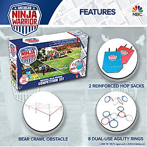 American Ninja Warrior Competition Obstacle Course - Competition Race Course - Great For Children, Teens, and Adult Athletes - Perfect Outdoor Fun Racing Obstacles For All Ages!