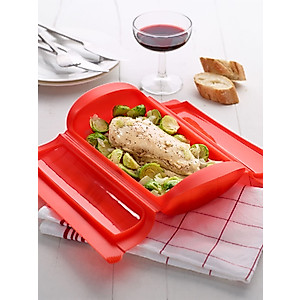 Lekue Steam Case for 1 to 2 People, Model # , Red
