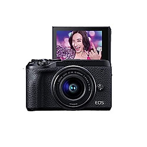 Camera EOS M6 II Mirrorless Camera Digital Camera with EF-M 15-45mm F/3.5 Lens Compact Camera Professional Photography Digital Camera (Color : Silver)