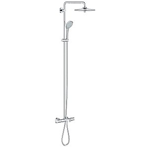 Grohe 26177001 Euphoria Shower System with Bath Thermostat for Wall Mount 2.5 gpm, Starlight Chrome