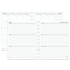 TUL® Discbound Weekly/Monthly Refill Pages, Letter Size, January to December 2023
