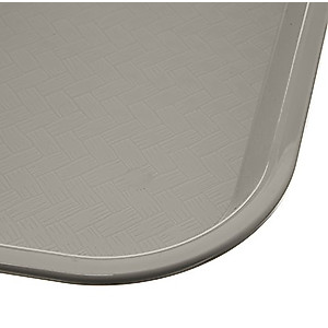 Carlisle FoodService Products Cafe Plastic Fast Food Tray, 14" x 18", Gray