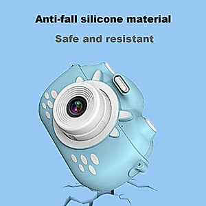 LKYBOA Kids Camera, Digital Video Camera Gifts for Boys and Girls, Toddler Video Recorder Mini Rechargeable and Shockproof Camera (Color : Green)