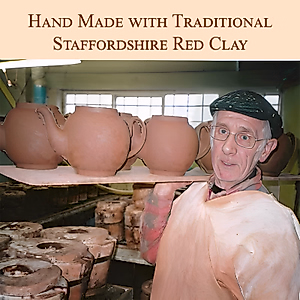 Cauldon Ceramics Brown Betty Tea Pot | Hand Made 4 Cup Brown Betty Teapot | Classic Ceramic Teapot for Loose Leaf Tea or Teabags | 36 Fl Oz