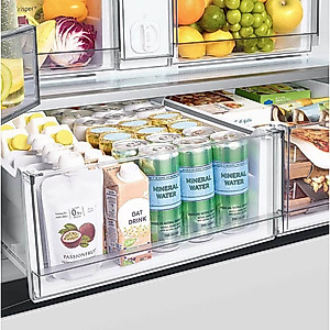 SAMSUNG RF30BB620012 30 Cu. Ft. Bespoke White Glass 3-Door French Door Refrigerator