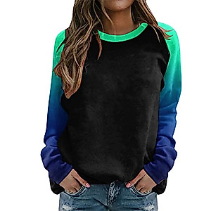 Netted Crochet Color Block Striped Waffle Long Sleeve Shirt Women Tunic Tops Cardigan for Women Dressy Womens Jumpsuits Cowgirl Vest for Women Western Embroidered Corduroy Black Shorts for Women