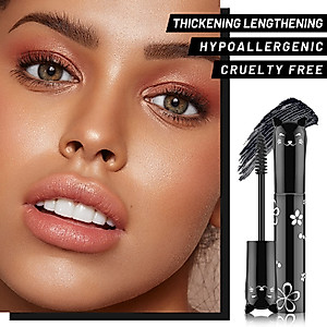 Ownest 6 Colors Mascara Set,Colorful Mascara Waterproof Long Lasting Thick Mascara Rainbow Color Fiber Charming Masacara