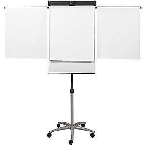 Quartet Easel, Magnetic Whiteboard/Flipchart, 3' x 2', Compass Mobile Presentation, Graphite Frame (ECM32EU)