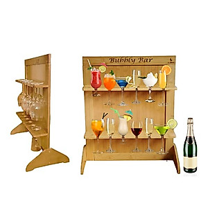 Champagne Wall Holder For Party, Wine Glass Rack, Wine Glass Holder, Champagne Tower Stand Wood, Champagne Stand Wine Glass Display. Mimosa Tower, Champagne Wall Stand For Party, Prosecco-12GLASSES