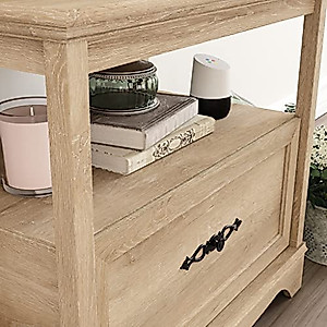 Sauder Adaline Cafe Lateral File, L: 33.11" x W: 20.23" x H: 29.92", Orchard Oak Finish