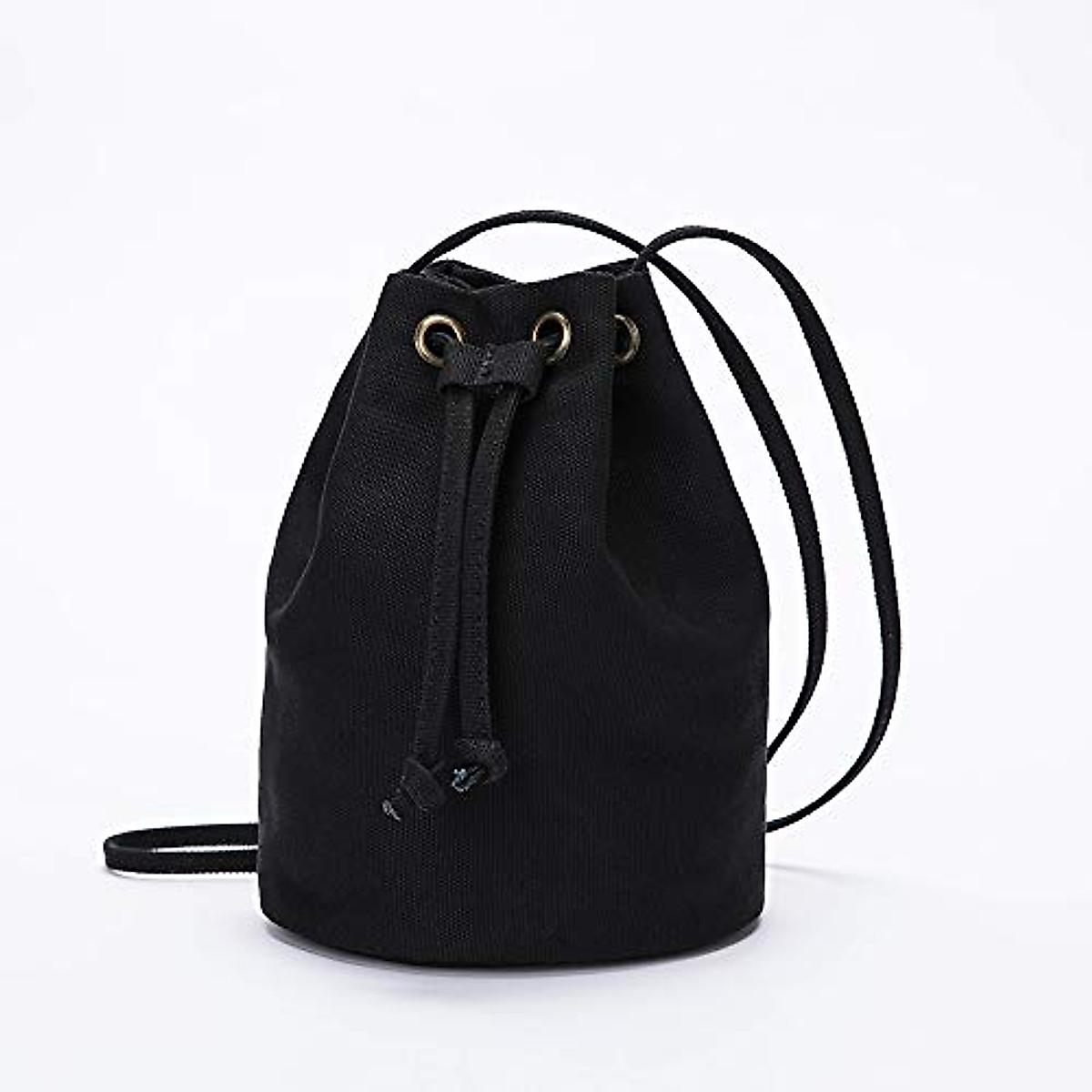 Bucket Bag Purse Women Drawstring Purses Women Bucket Purses Hand Bag Anti Theft Crossbody Purse Zipper HoBo Designer Shoulder Bag (Black, 6.29”(L) 6.29”(W) 8.46”(H))