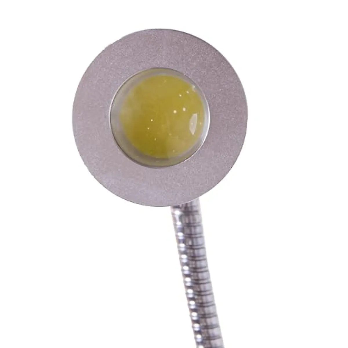 Hersi High Bright 5w 35‘’Long Flexible Arm Desk Lamp Metal Architect LED Task Light with Clamp, Adjustable Folding Twin-Arm Clip-on Table Lamp,Black for Home Office (Silver)