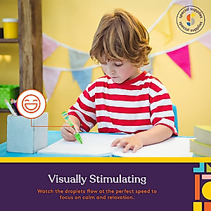 Special Supplies Liquid Motion Bubbler Pens, 6-Pack Colorful Hourglass Timer with Droplet Movement, Bedroom, Sensory Play, Cool Home or School (Pack of 6 Pens)