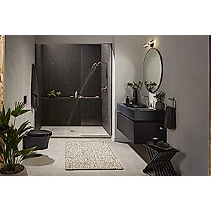 KOHLER 28238-NKE-BN Moxie Bluetooth Showerhead, Waterproof Shower Speaker, 2.5 GPM, Vibrant Brushed Nickel