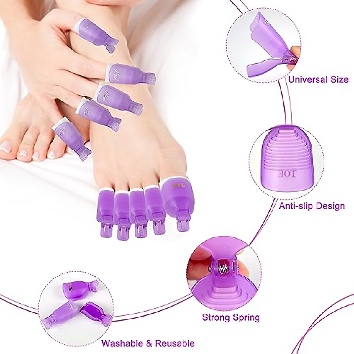 Gel Nail Polish Remover Tools Kit, 20 Toenail & Finger Nail Clips 120 Ml Push Down Pump Dispenser Bottle 200 Nail Remover Pads 200 Lint Free Nail Wipes Cuticle Pusher & Peeler Nail Brush 2 Nail Files
