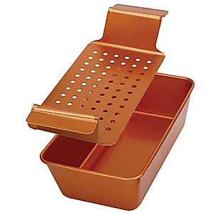 Meatloaf Pan professional Healthy Non-Stick Copper Coating 2-Piece With Removable Tray Drains