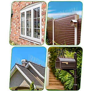 CIIC Bird Spikes, 16 Pack Stainless Steel Anti Bird Spikes, Bird Deterrents for Outside Pigeon Spikes, Bird Repellent Devices for Garden Fence Wall Coverage 16.4 Feet