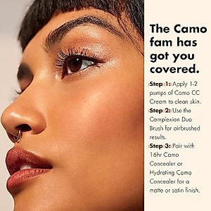 e.l.f. Camo CC Cream, Color Correcting Medium-To-Full Coverage Foundation with SPF 30, Tan 400 W, 1.05 Oz (30g)