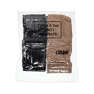 Coume 6 Pairs Calf Compression Sleeve Men and Women Footless Compression Socks for Leg Support, Shin Splints, Pain Relief (Black and Beige,Small/Medium)