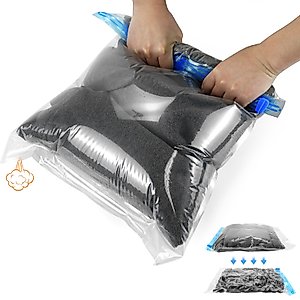 Oaixuilhy Compression Bags Space Saver Bags Vacuum Storage Bags for Travel Accessorie Roll-Up Compression No Need For Vacuum Machine (12pcs 2 sizes)