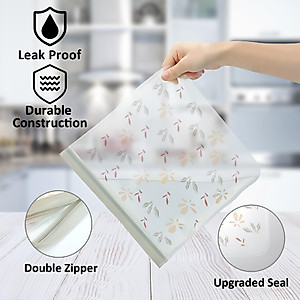 10 Pack Dishwasher Safe Reusable Gallon Bags Silicone, Leak proof Reusable Freezer Bags for Food Storage Home Organization Traval & Make-up BPA FREE for Food Storage Home for Salad Fruit