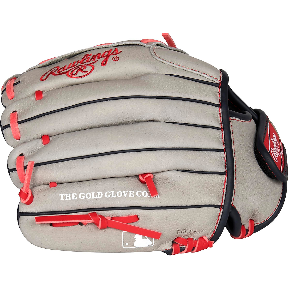 Rawlings | MARK OF A PRO LITE Youth Baseball Glove | Right Hand Throw | 10.5" - Basket Web | Mike Trout Model - Grey/Red/Navy