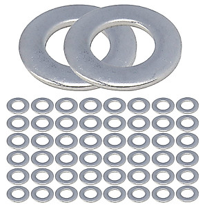 S SYDIEN 50Pcs 304 Stainless Steel M10 Inner Dia Flat Washers for Bolt Screw