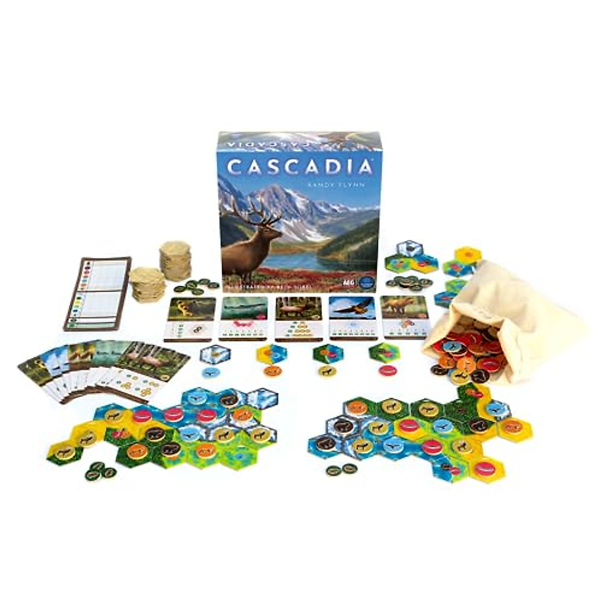 AEG & Flatout Games | Cascadia - Award-Winning Board Game Set in The Pacific Northwest | Easy to Learn | Quick to Play | Ages 10+