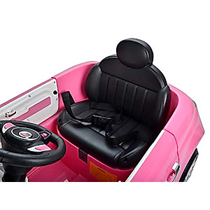 Best Ride On Cars Fiat 500 Push Car, Pink