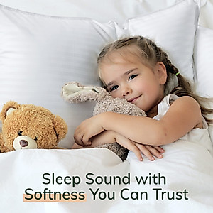 Premium Bed Pillows - Standard Size Set of 2, 20"x26", Luxury Cooling Hotel Quality, Down Alternative Fill for Comfort & Support - Ideal for Side, Back, and Stomach Sleepers