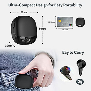 True Wireless Earbuds Bluetooth Headphones Touch Control Wireless Earbuds 25Hrs Battery Life Stereo Earphones in-Ear Built-in Mic Deep Bass Headset with Charging Case for Workout Sport Office