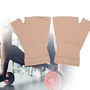 Wrist Brace Compression Recovery Support Brace Wrist Thumb Fingerless Wrist Gloves Sleeves for Carpal Tunnel Arthritis Tendonitis Repetitive Strain Sports Injuries Unisex 1 Pair