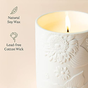 LA JOLIE MUSE Sandalwood Rose Candles, Sandalwood Candles for Home Scented, Luxury Candles Gifts for Women, 70 Hours Long Burning Candles, 12 oz