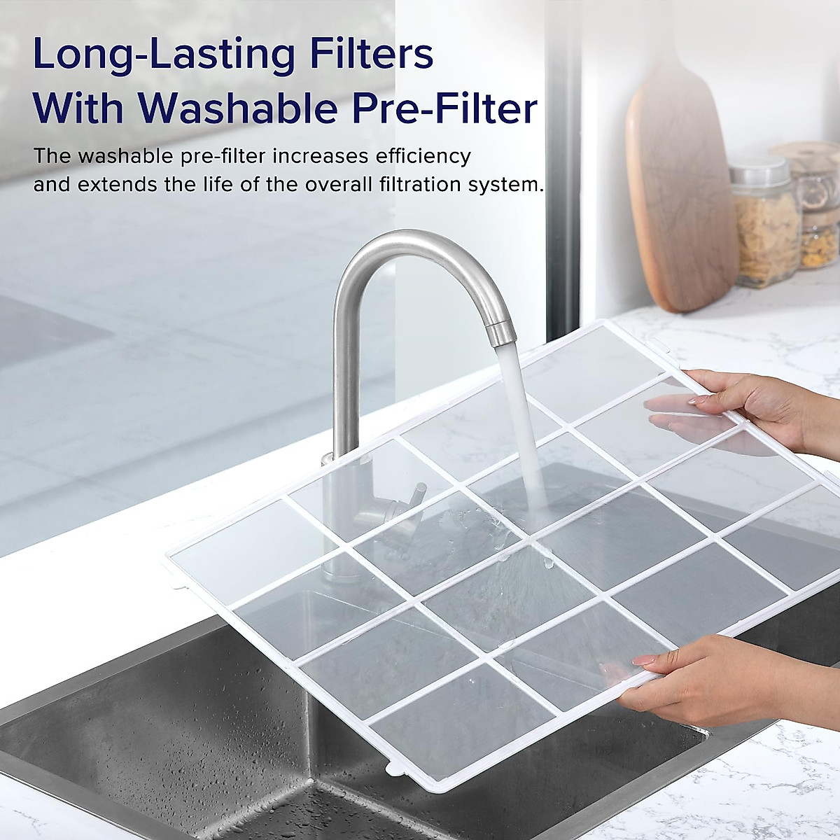 LEVOIT Air Purifiers for Home Large Room with Washable Filter, 3-Channel Air Quality Monitor, Smart WiFi and Filter for Pet, Allergy, Smoke, Dust, Alexa Control, 2790 Ft², EverestAir/EverestAir-P