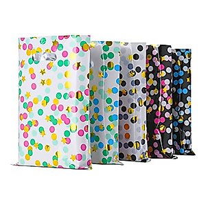 SBOQIXFM 50pcs party gift bags, gift bag for children's birthday and baby christening (round)
