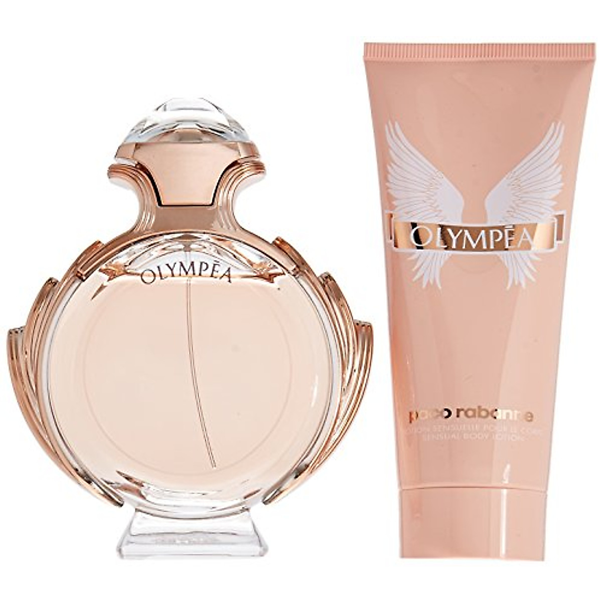 Paco Rabanne Olympea 2.7oz Edp Spray, 3.4oz Sensual Body Lotion 2pc Set Women, 2count
