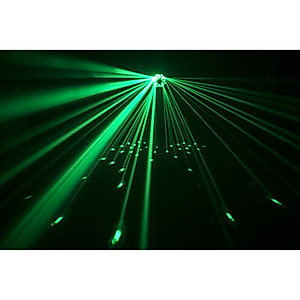 Chauvet DJ Swarm Wash FX 4-in-1 DJ Light with RGBAW Rotating Derby, RGB+UV Wash, Ring of White SMD Strobes and 1 Year Free Extended Warranty